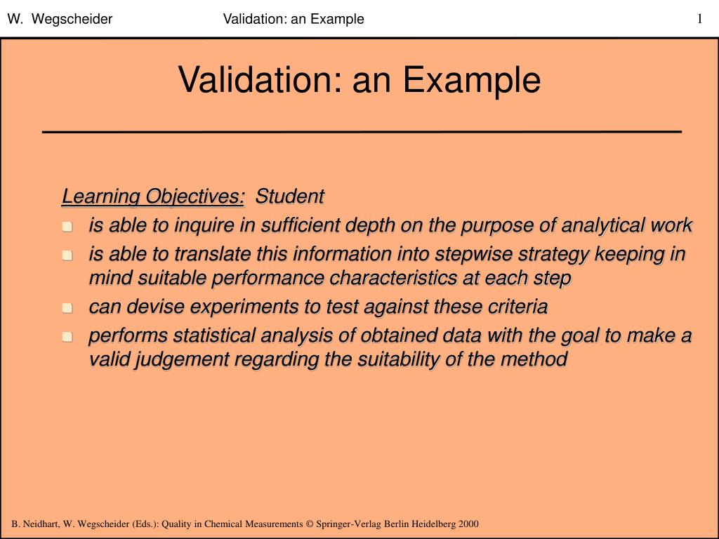 PPT - Validation: an Example PowerPoint Presentation, free download ...