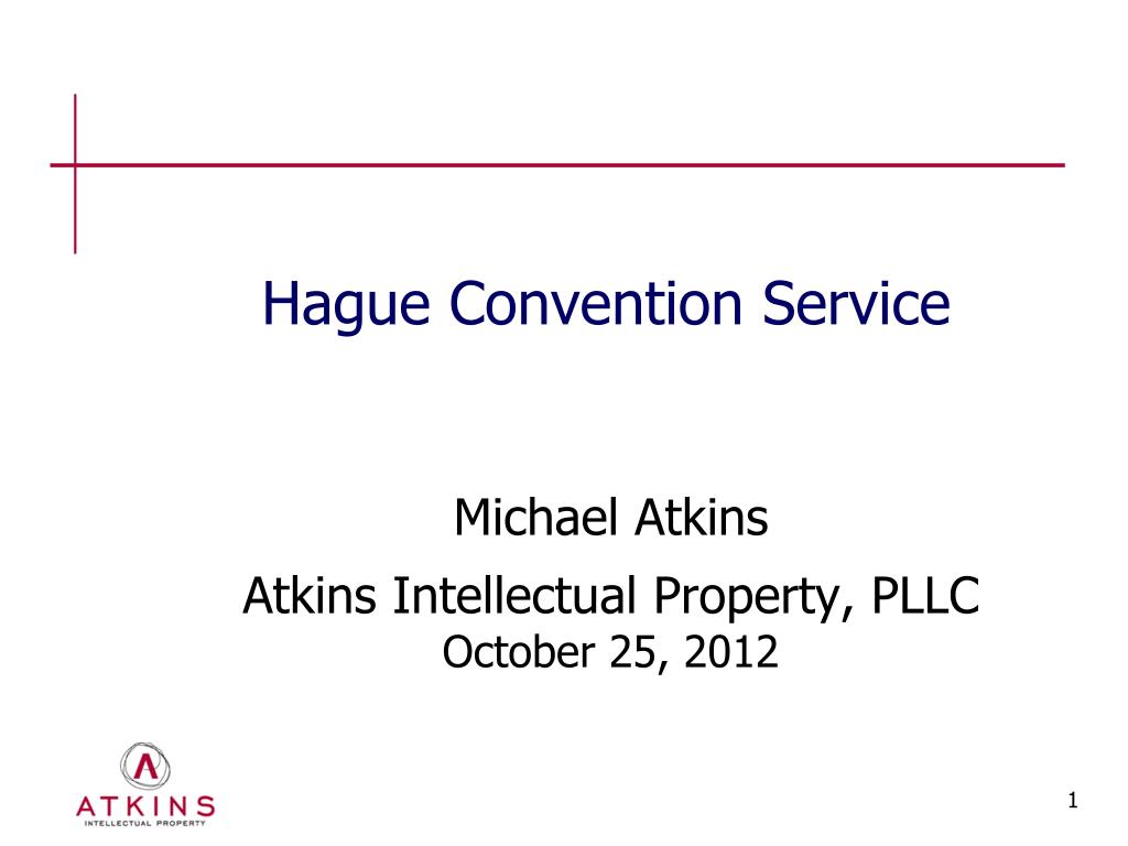 PPT - Hague Convention Service PowerPoint Presentation, free download ...