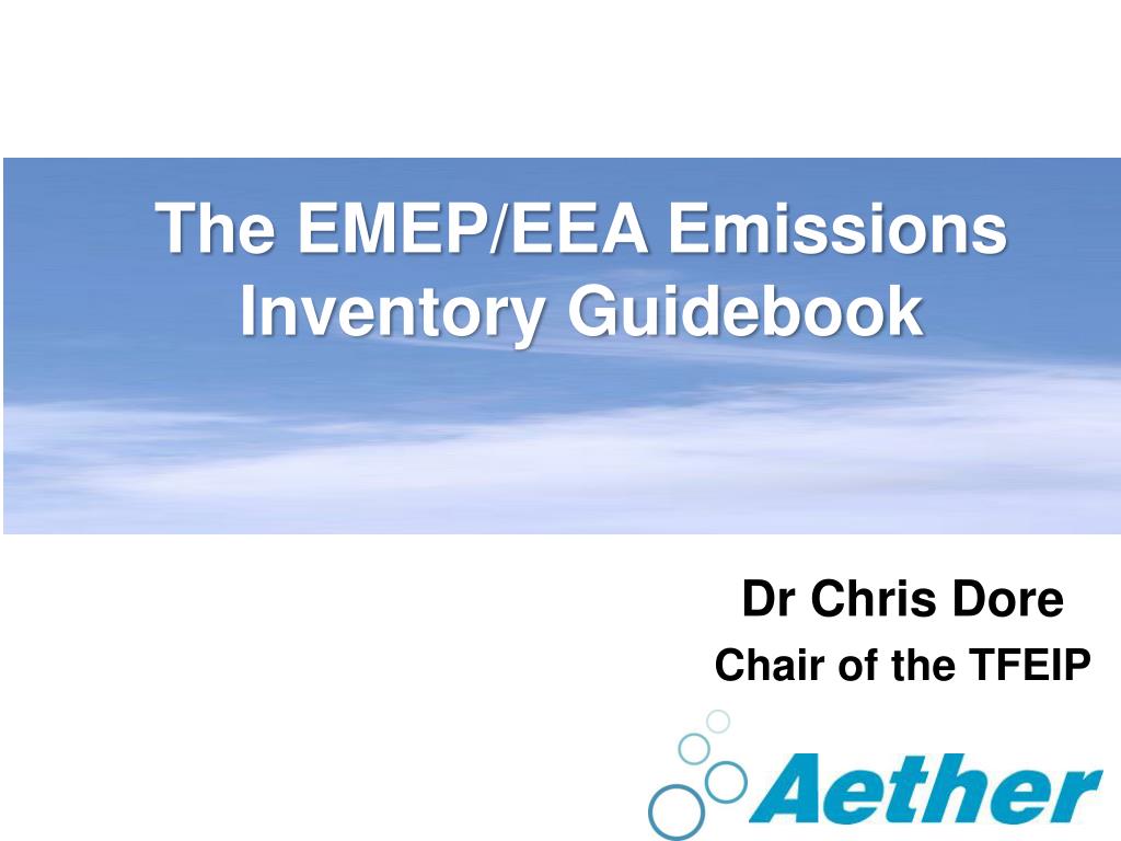 PPT - The EMEP/EEA Emissions Inventory Guidebook PowerPoint ...