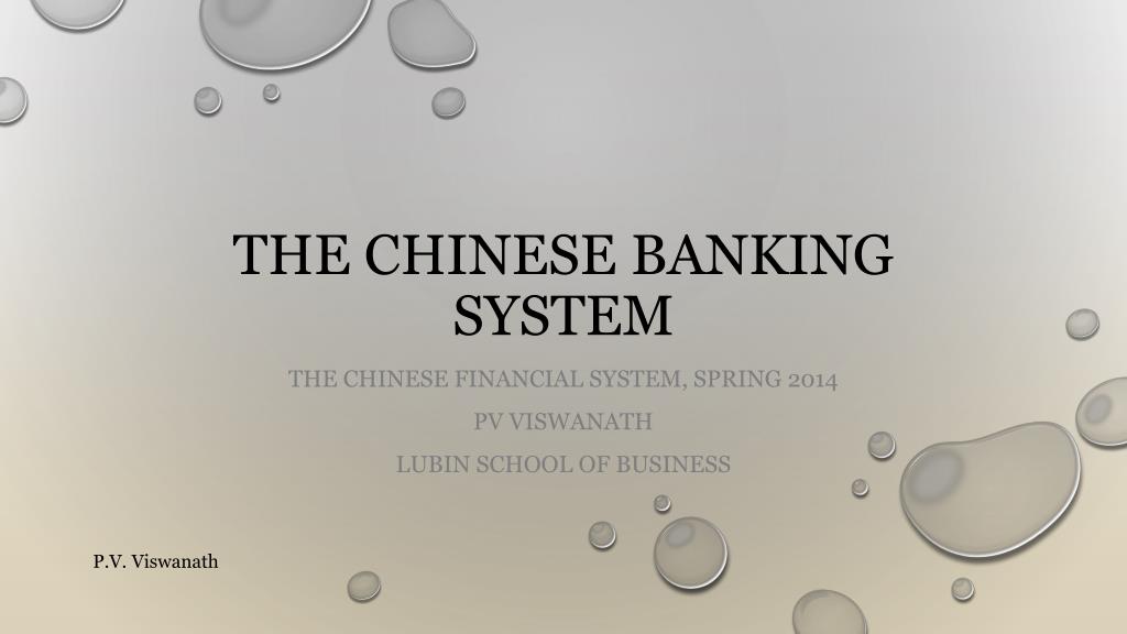 PPT - The Chinese Banking system PowerPoint Presentation, free download ...
