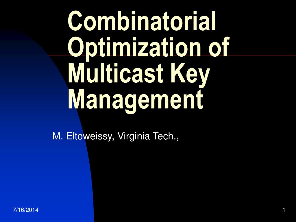 PPT - Combinatorial Optimization of Multicast Key Management PowerPoint Presentation - ID:1803365