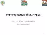 PPT - Application of Geospatial technology in MGNREGS PowerPoint ...