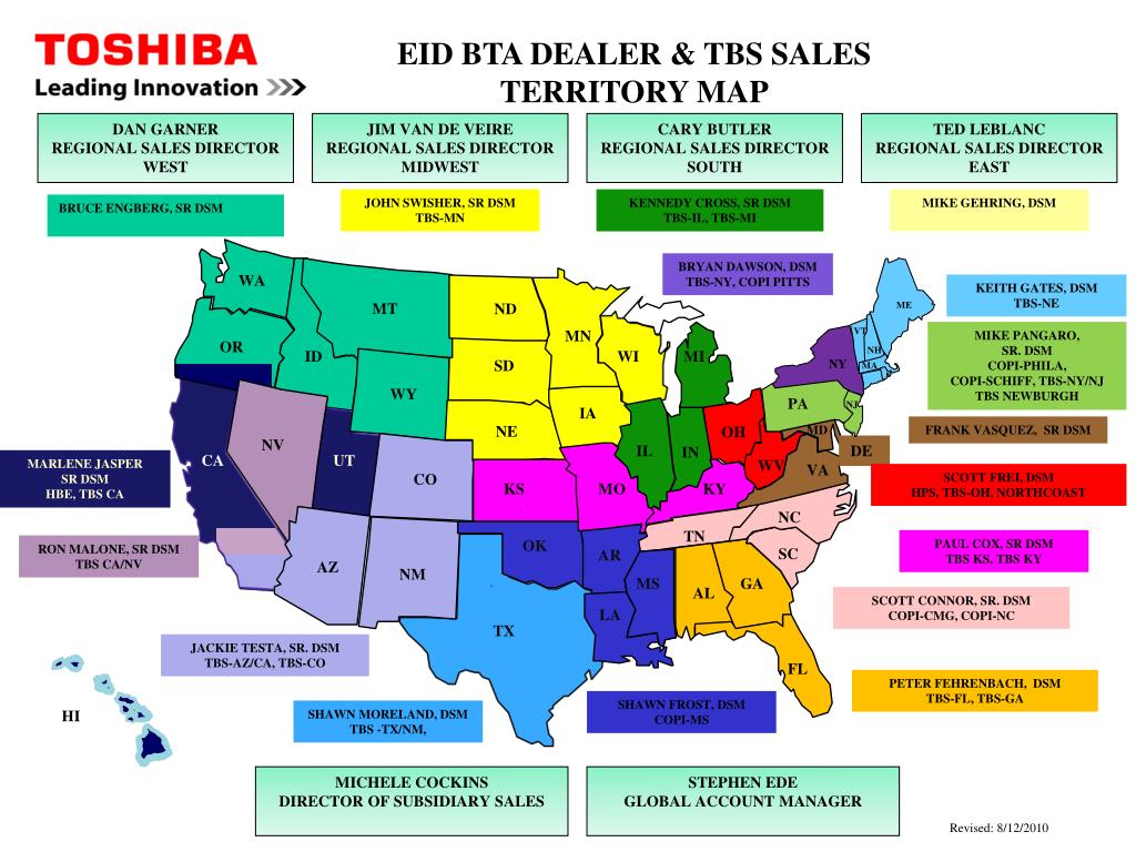 PPT - EID BTA DEALER & TBS SALES TERRITORY MAP PowerPoint Presentation ...