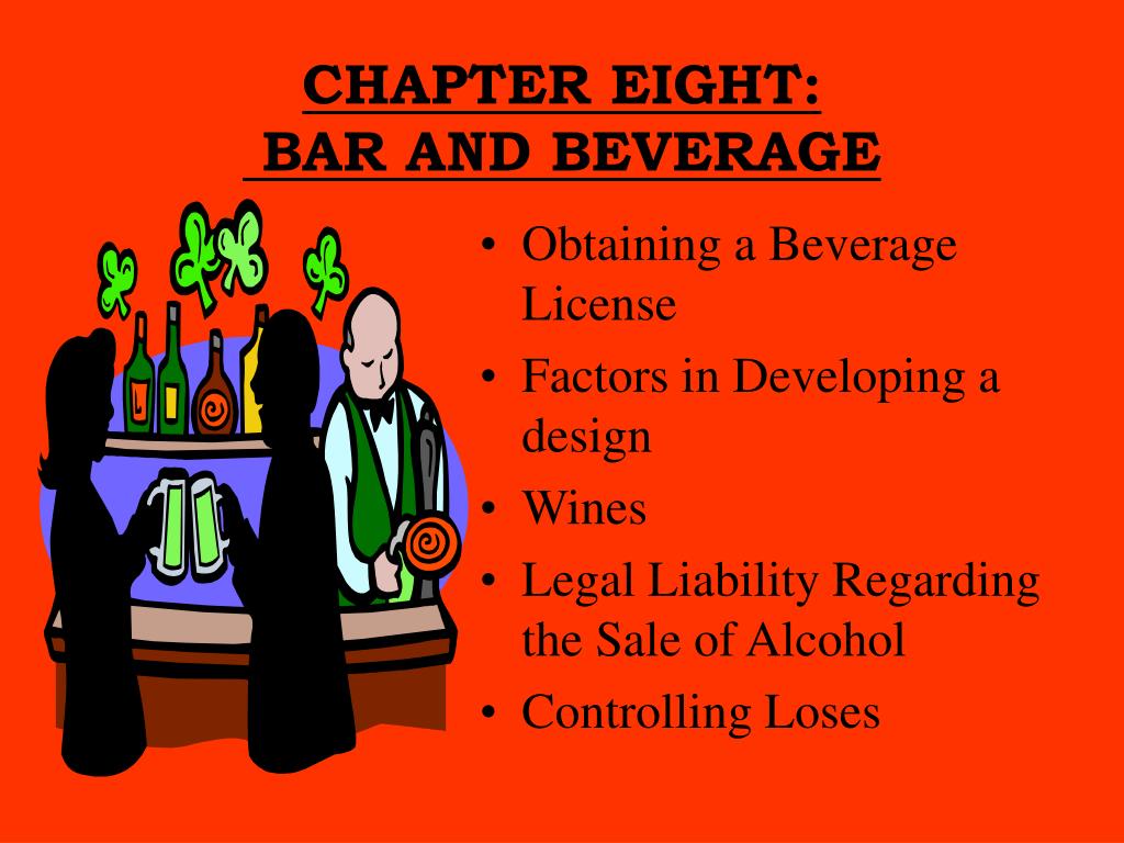 PPT - CHAPTER EIGHT: BAR AND BEVERAGE PowerPoint Presentation, free ...