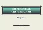 PPT - Differential & Linear Cryptanalysis PowerPoint Presentation, free ...