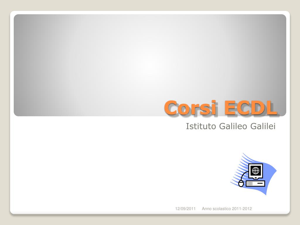 PPT - Corsi ECDL PowerPoint Presentation, free download - ID:1805052