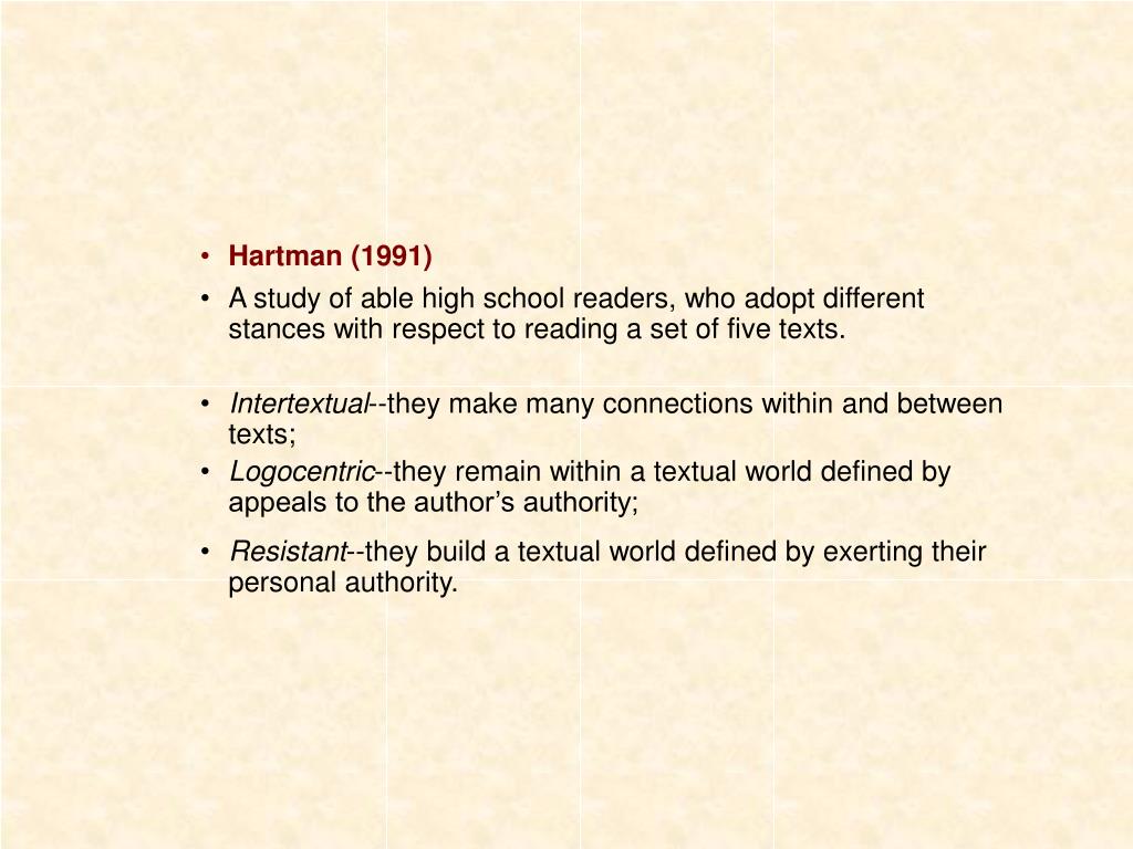 PPT - Hartman (1991) PowerPoint Presentation, free download - ID:1805348
