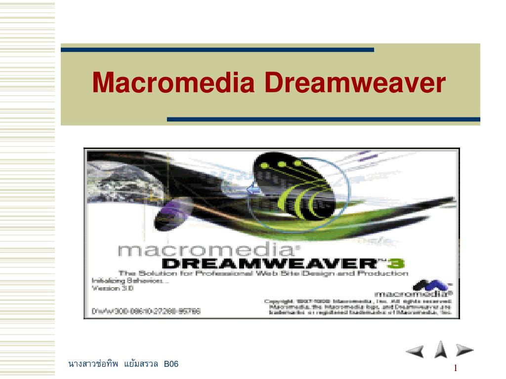 PPT - Macromedia Dreamweaver PowerPoint Presentation, free download ...