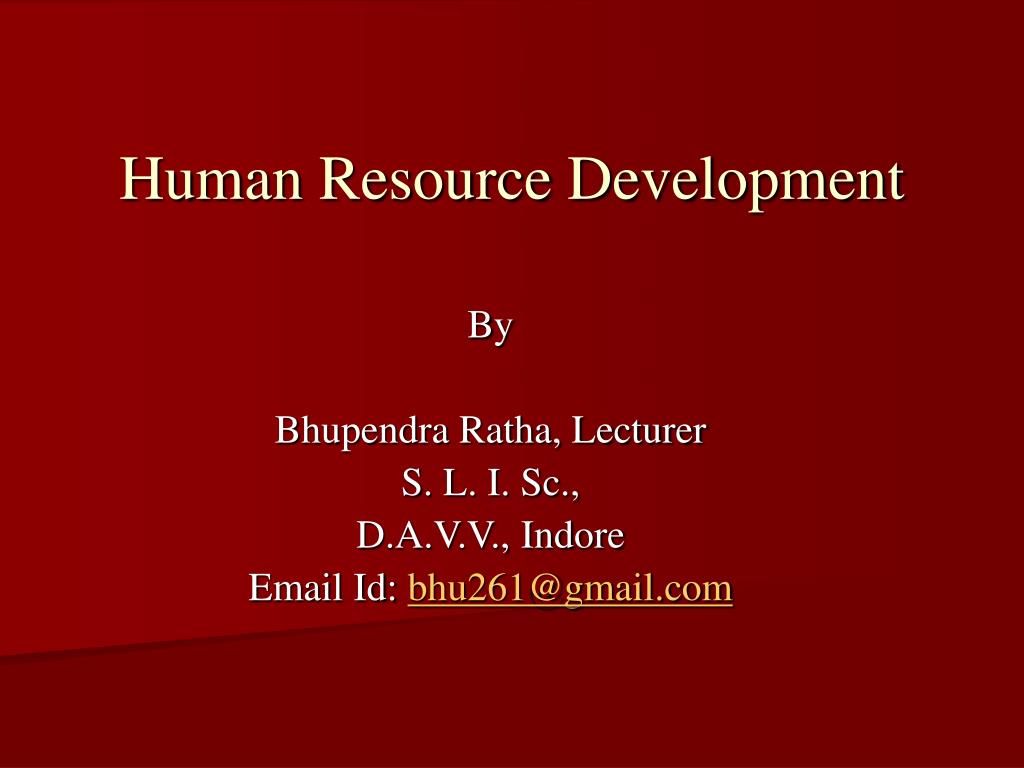 PPT - Human Resource Development PowerPoint Presentation, free download ...