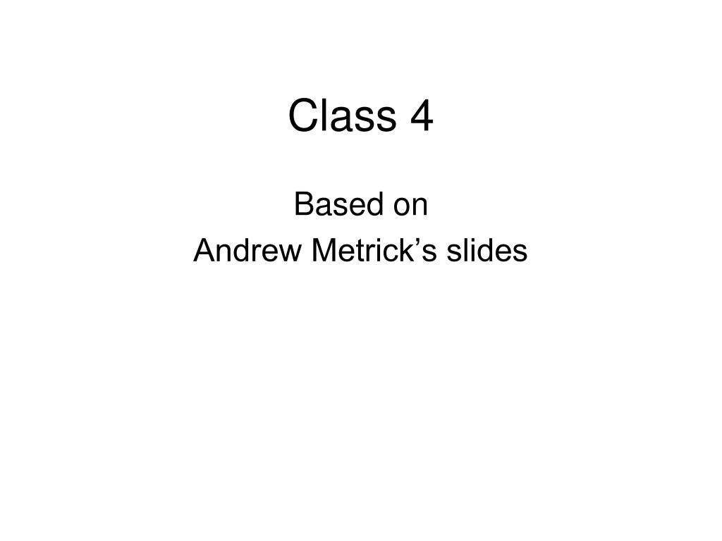 PPT - Class 4 PowerPoint Presentation, free download - ID:1808106
