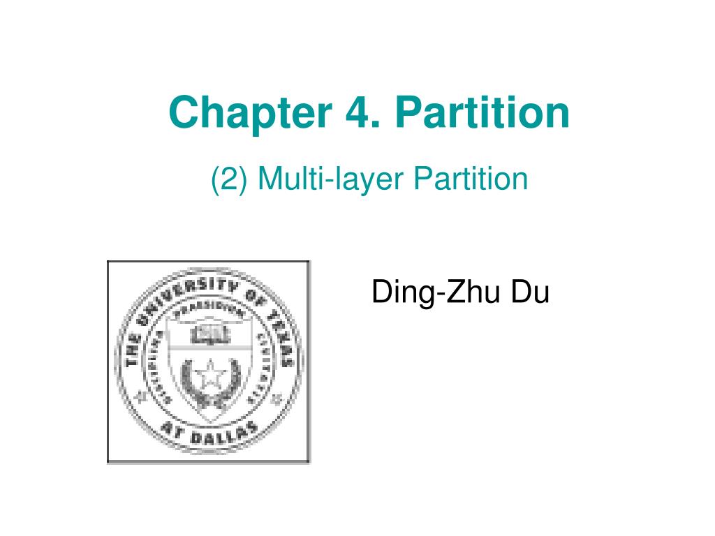 PPT - Chapter 4. Partition PowerPoint Presentation, free download - ID ...