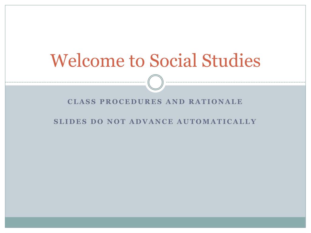 PPT - Welcome to Social Studies PowerPoint Presentation, free download ...