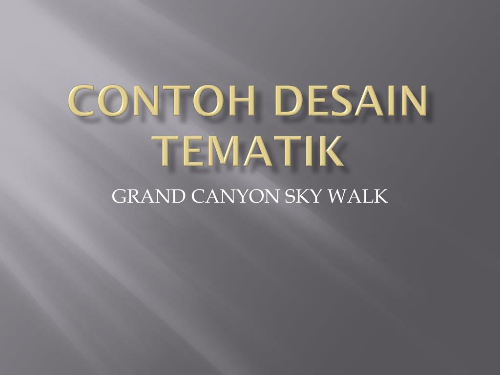 PPT - CONTOH DESAIN TEMATIK PowerPoint Presentation, free download - ID ...