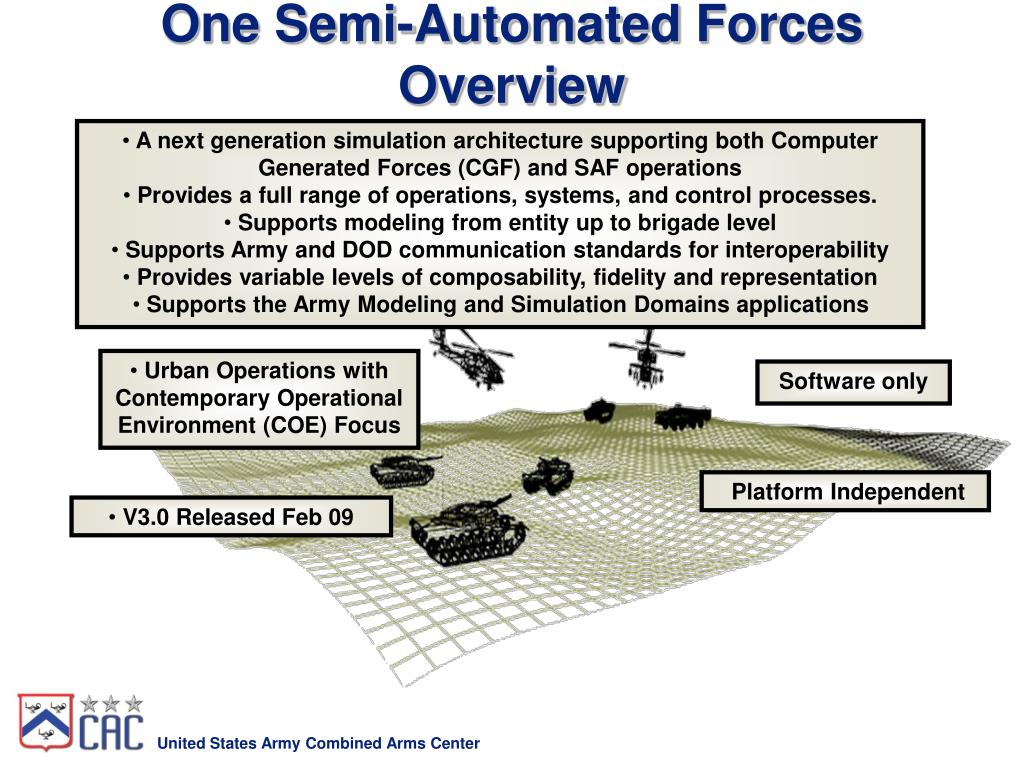 PPT - One Semi-Automated Forces Overview PowerPoint Presentation, free ...