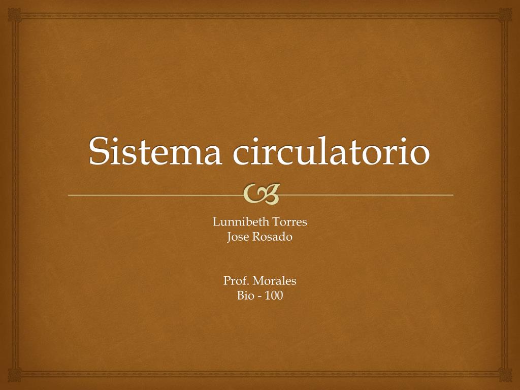 PPT - Sistema circulatorio PowerPoint Presentation, free download - ID ...