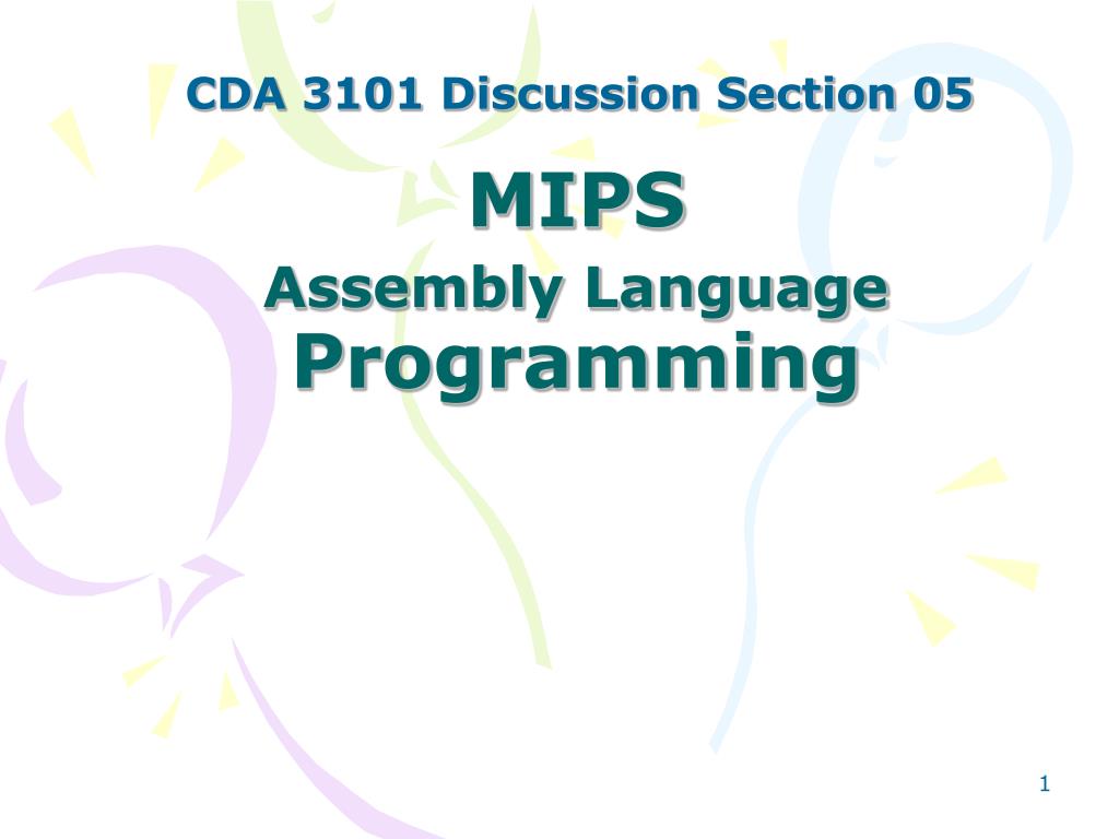 Ppt Mips Assembly Language Programming Powerpoint Presentation Free