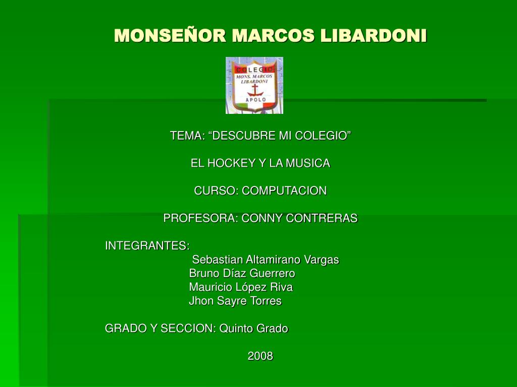 PPT - MONSEÑOR MARCOS LIBARDONI PowerPoint Presentation, free download ...