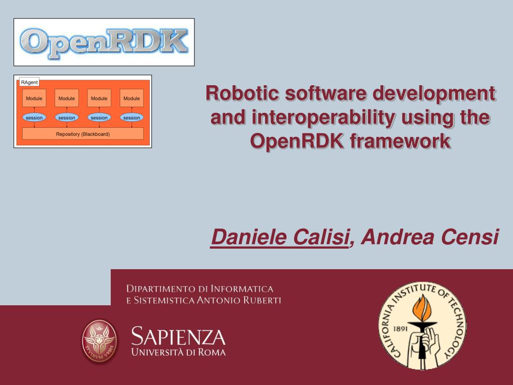 PPT - Robotic software development and interoperability using the OpenRDK framework PowerPoint ...