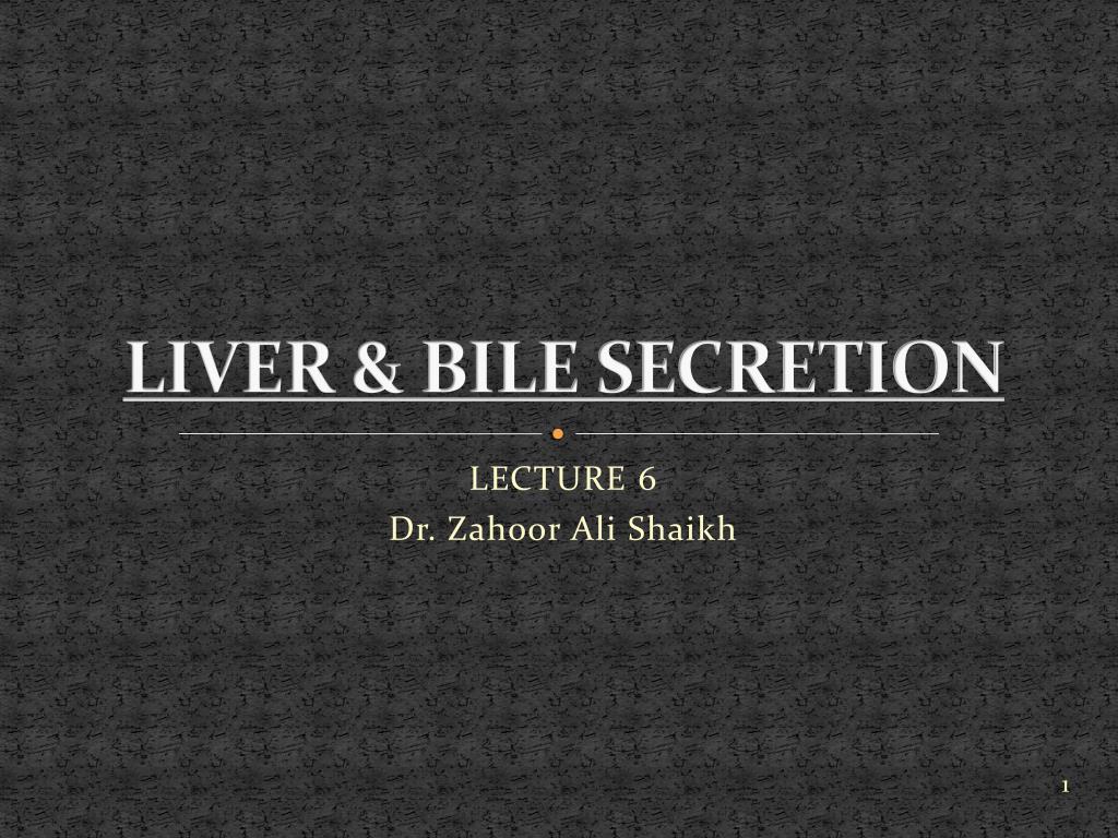 PPT - LIVER & BILE SECRETION PowerPoint Presentation, free download ...