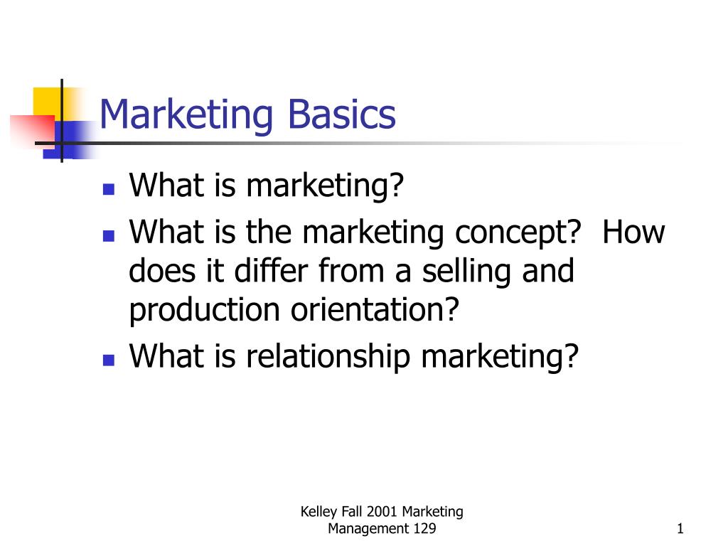 PPT - Marketing Basics PowerPoint Presentation, free download - ID:1816601