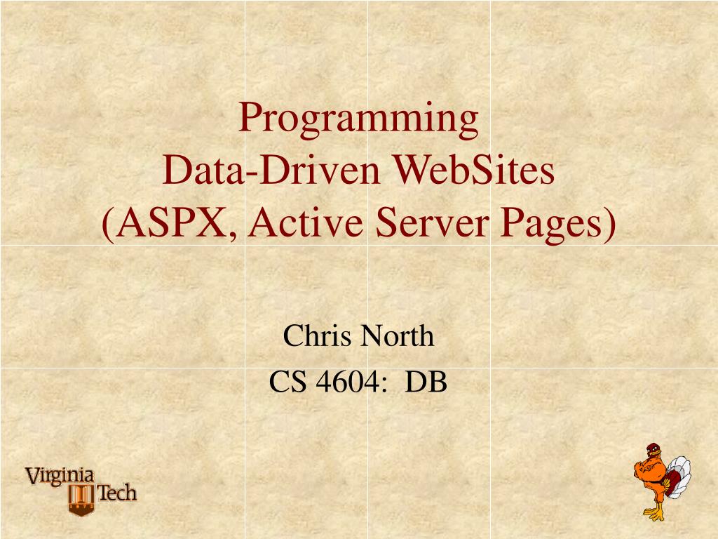 PPT - Data-Driven Websites with ASPX: Server-Side Scripting for Web ...