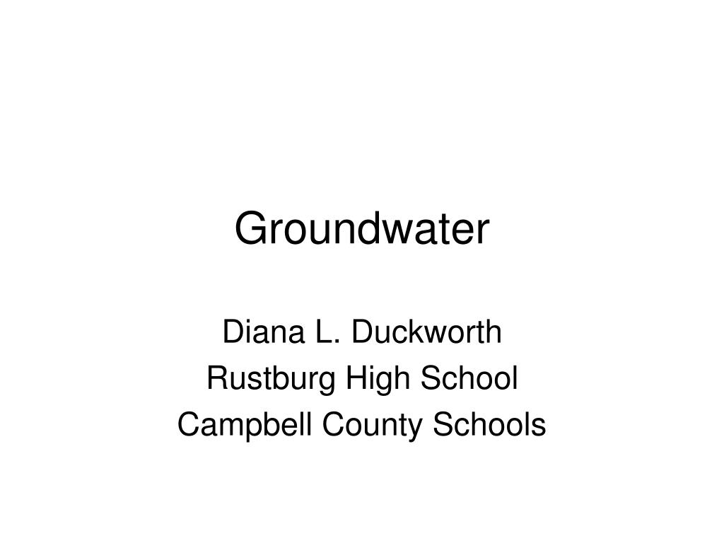 PPT - Groundwater PowerPoint Presentation, free download - ID:1816641