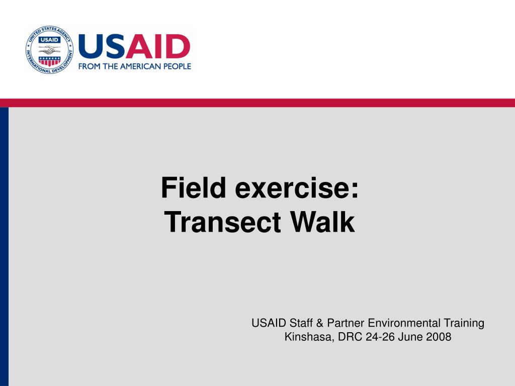PPT - Field exercise: Transect Walk PowerPoint Presentation, free ...