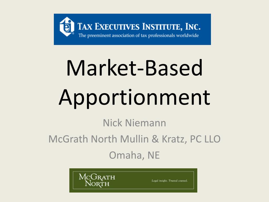 PPT - Market-Based Apportionment PowerPoint Presentation, free download ...
