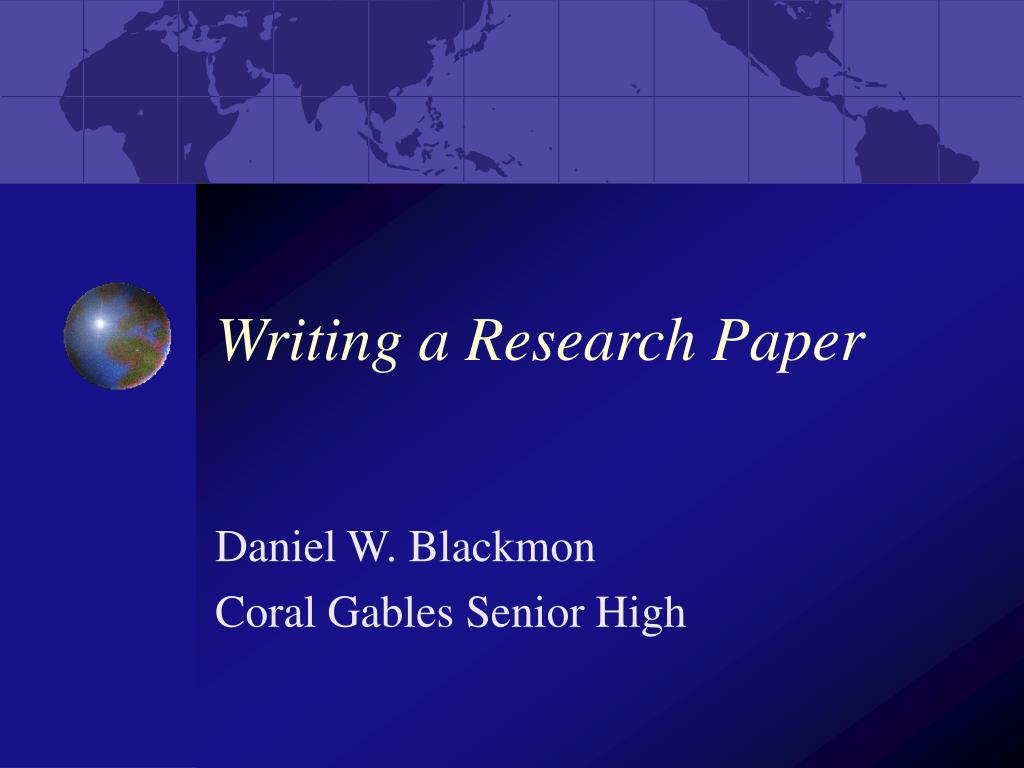 PPT - Writing a Research Paper PowerPoint Presentation, free download ...