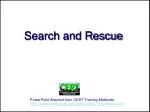 PPT - SEARCH AND RESCUE PowerPoint Presentation, free download - ID:5375807