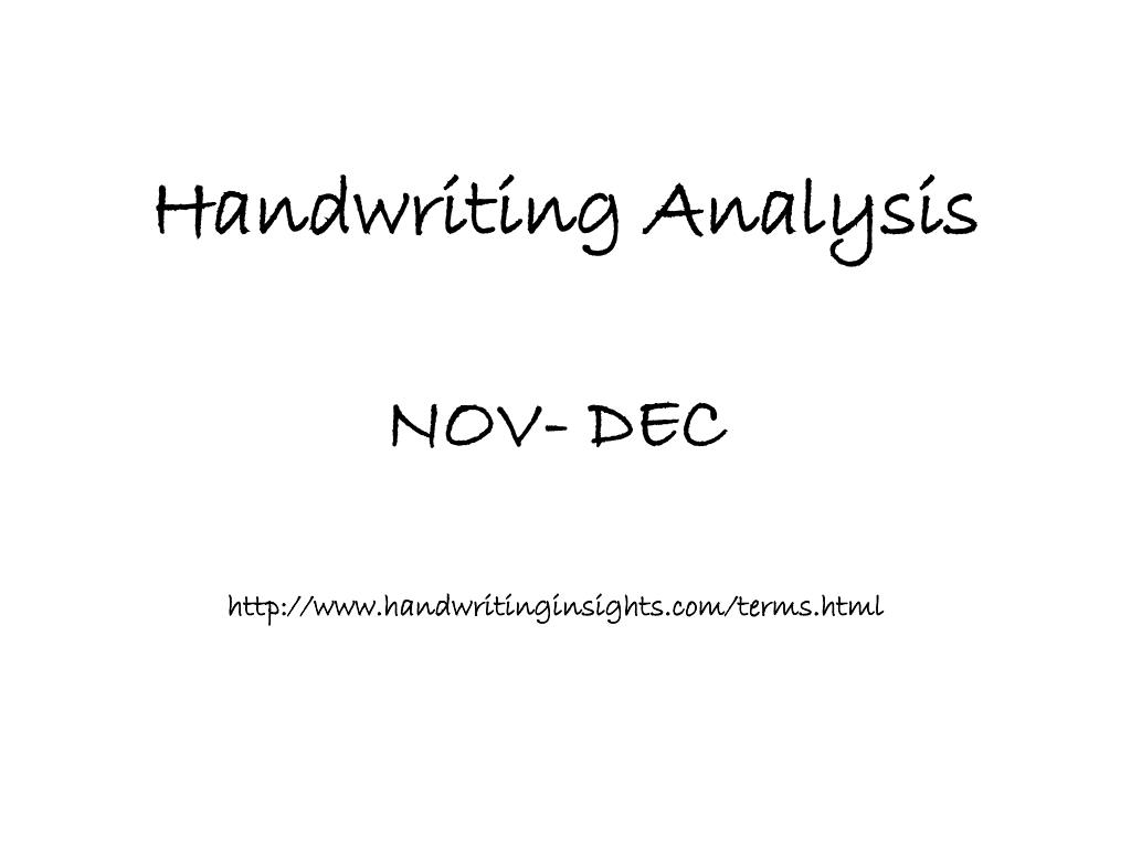 PPT - Handwriting Analysis PowerPoint Presentation, free download - ID ...