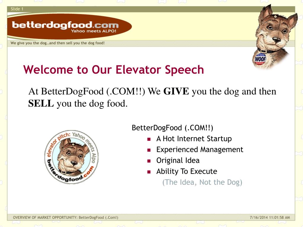 PPT - Welcome to Our Elevator Speech PowerPoint Presentation, free ...