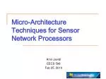PPT - SENSOR NETWORK ARCHITECTURE PowerPoint Presentation, free ...