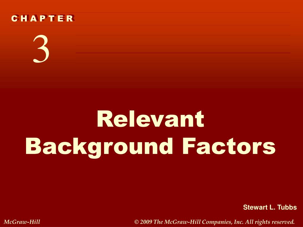 PPT - Relevant Background Factors PowerPoint Presentation, free ...