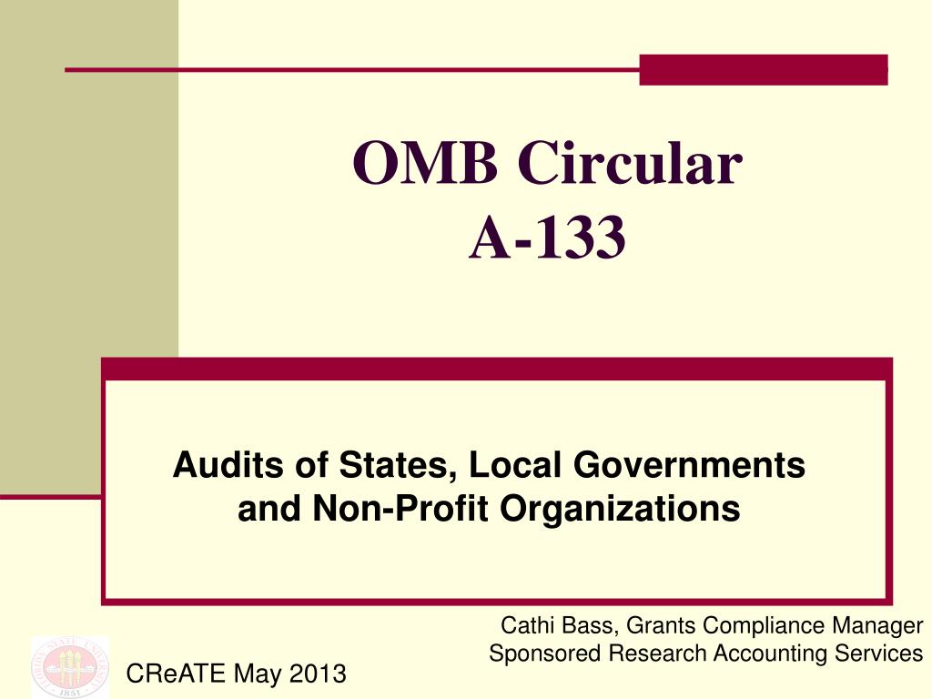 PPT - OMB Circular A-133 PowerPoint Presentation, free download - ID ...