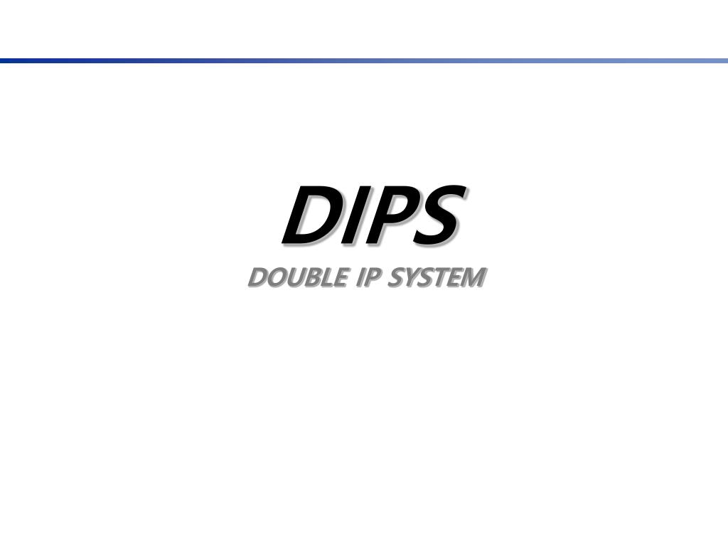 PPT - DIPS DOUBLE IP SYSTEM PowerPoint Presentation, free download - ID ...