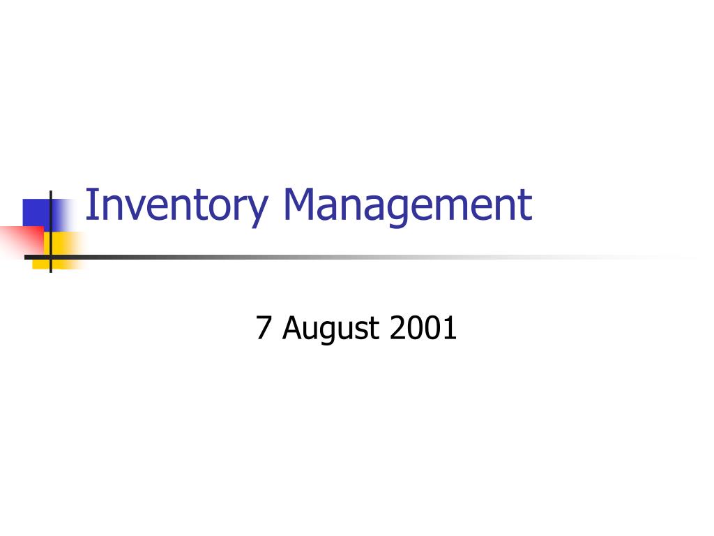 PPT - Inventory Management PowerPoint Presentation, free download - ID ...