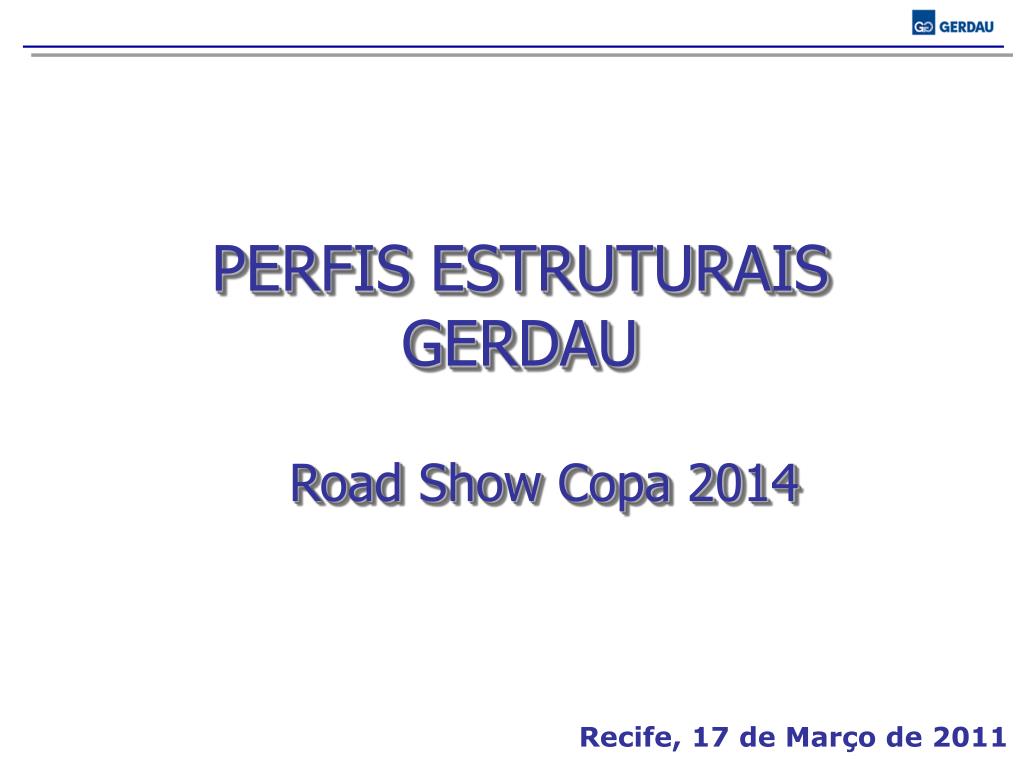 PPT - PERFIS ESTRUTURAIS GERDAU PowerPoint Presentation, free download ...