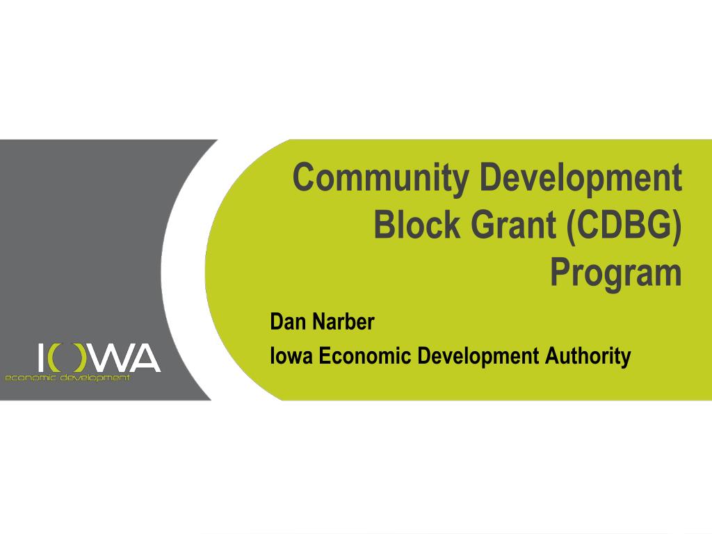 PPT - Community Development Block Grant (CDBG) Program PowerPoint ...