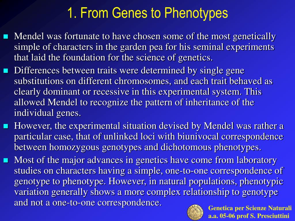 PPT - 1. From Genes to Phenotypes PowerPoint Presentation, free ...