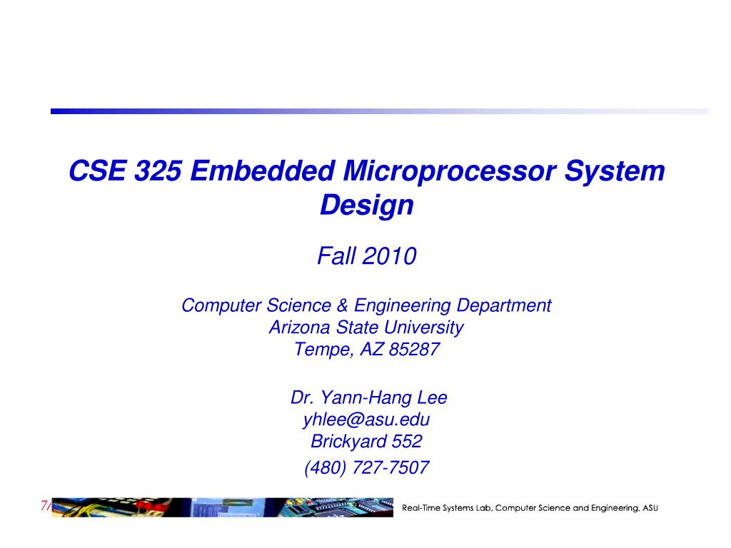 Ppt Cse 325 Embedded Microprocessor System Design Fall 2010 Powerpoint Presentation Id1827559