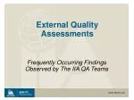 PPT - External Quality Assessment PowerPoint Presentation, free ...