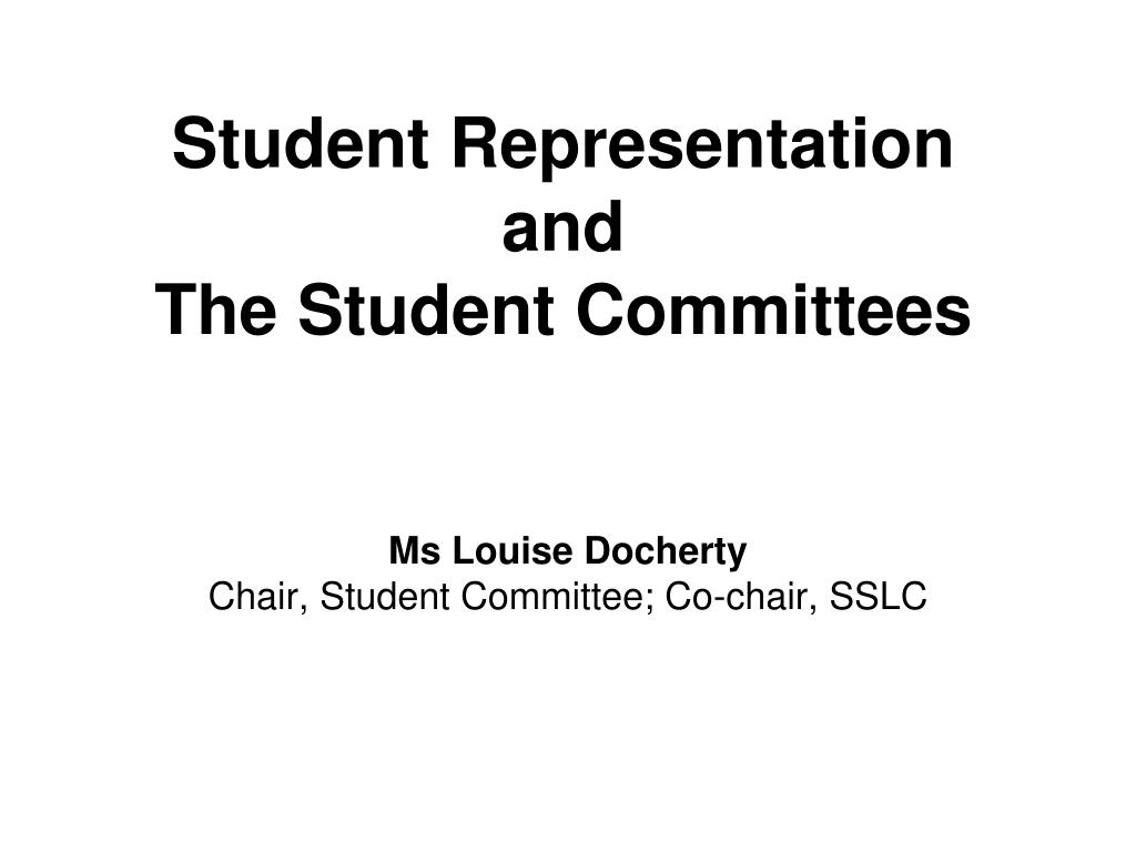 PPT - Student Representation and The Student Committees PowerPoint ...