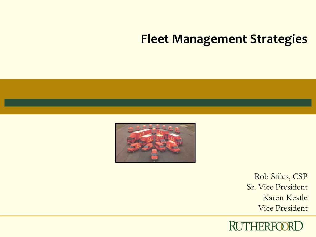 PPT - Fleet Management Strategies PowerPoint Presentation, free ...
