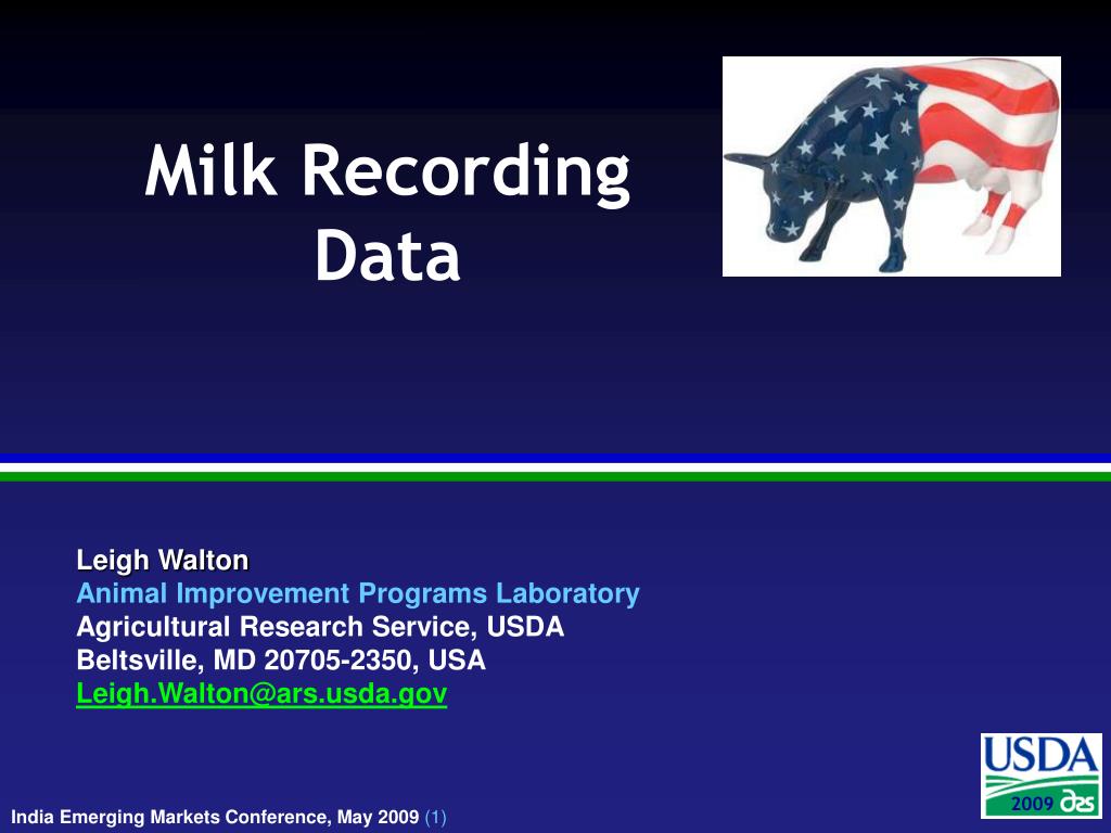 PPT - Milk Recording Data PowerPoint Presentation, free download - ID ...