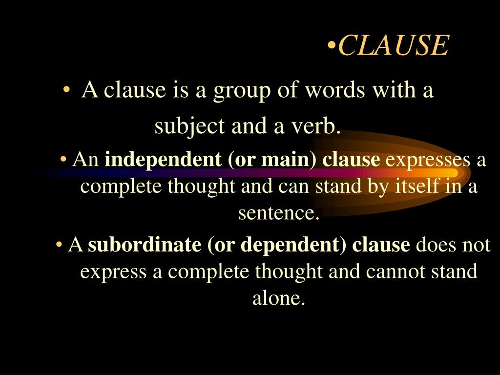 PPT - CLAUSE PowerPoint Presentation, free download - ID:1829761