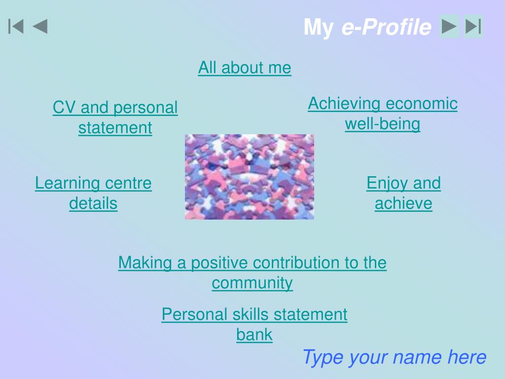 PPT - My e-Profile PowerPoint Presentation, free download - ID:1830414