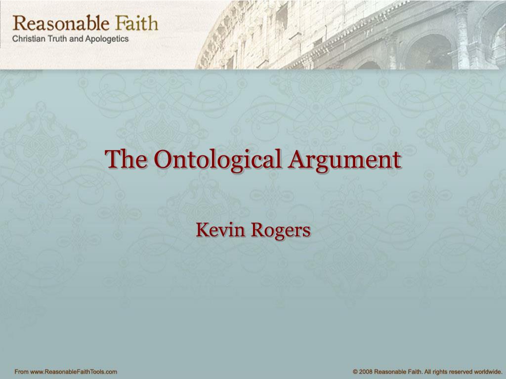 PPT - The Ontological Argument PowerPoint Presentation, free download ...