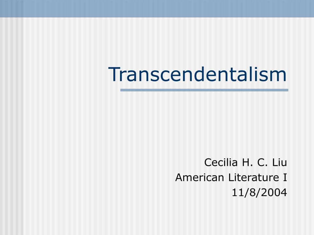 PPT - Transcendentalism PowerPoint Presentation, free download - ID:1830928