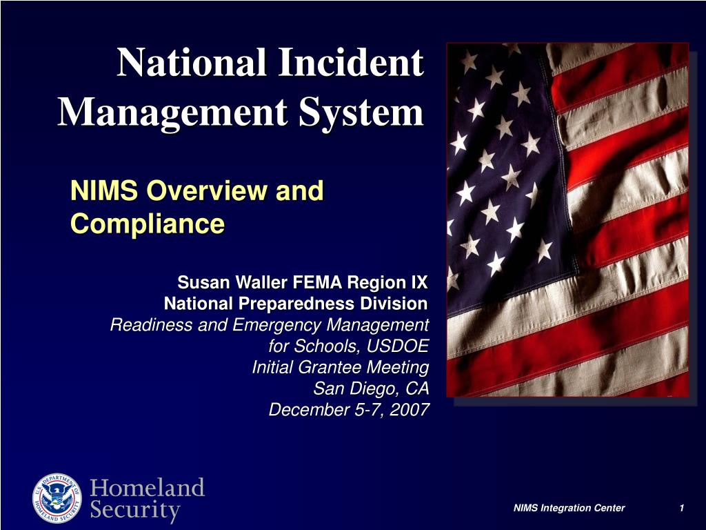 PPT - National Incident Management System PowerPoint Presentation, free ...